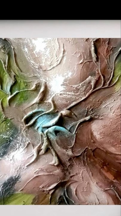 Mastering Textured ABSTRACT Art on canvas with Acrylic Painting #art #shorts - YouTube