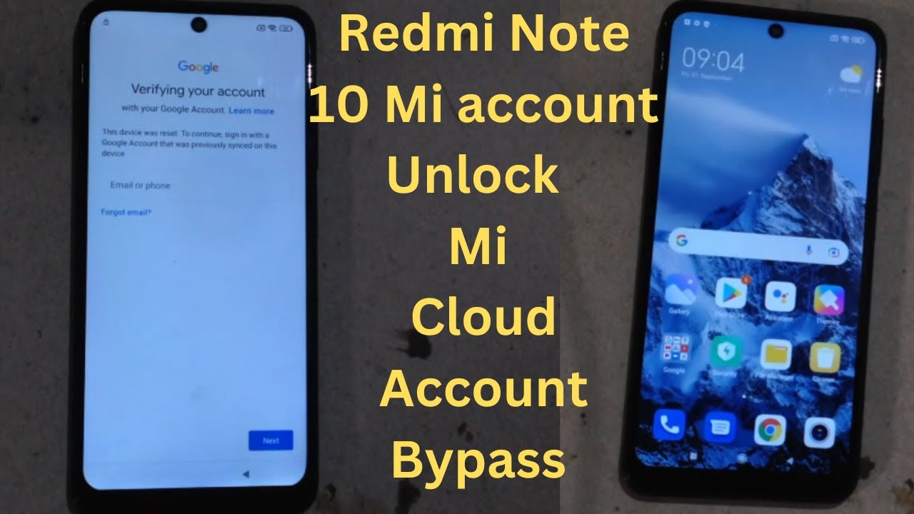 Redmi Note 10 Mi Account Unlock Mi Cloud Bypass Not again Relock 100% ...