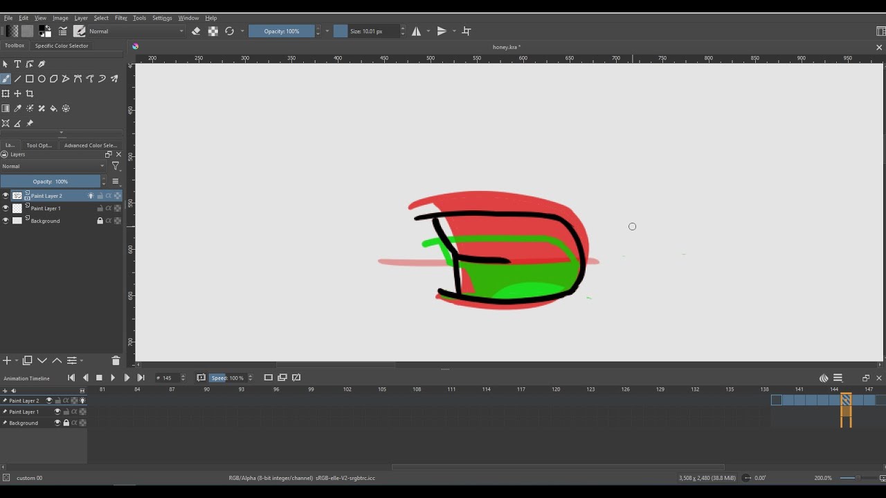 PRACTICING HOW TO ANIMATE LIP SYNC IN KRITA (bad) - YouTube