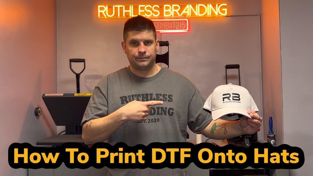 HOW TO PRINT DTF TRANSFERS ON HATS - YouTube