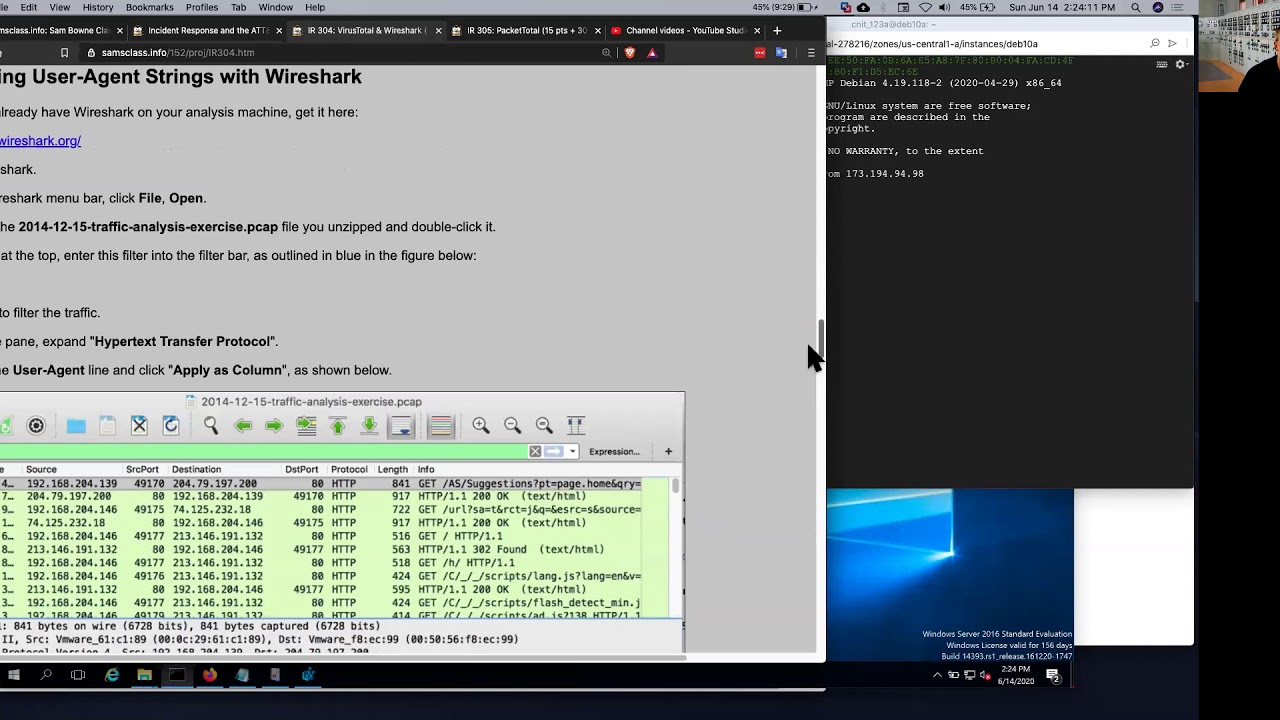 RAM Capture, VirusTotal, and PacketTotal - YouTube