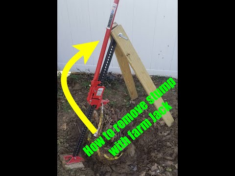 How To Pull Out Shrubs With A Hydraulic Jack