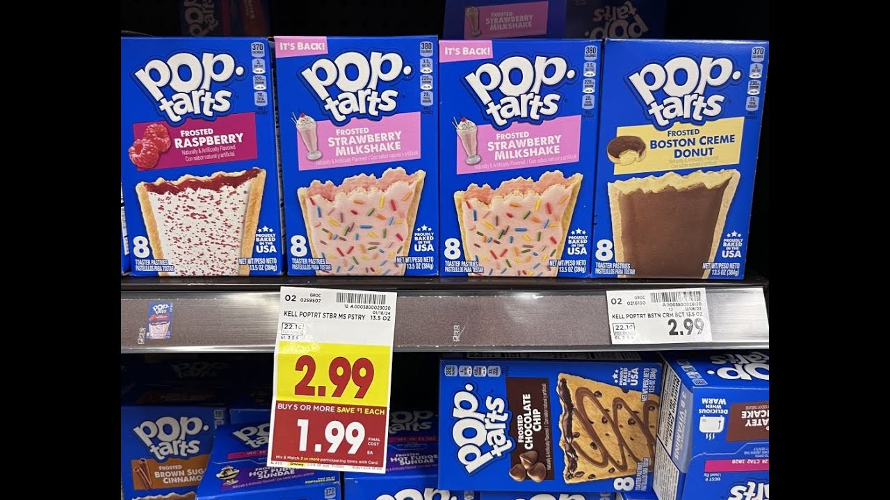 Frosted Strawberry Milkshake Pop Tarts® Review - YouTube