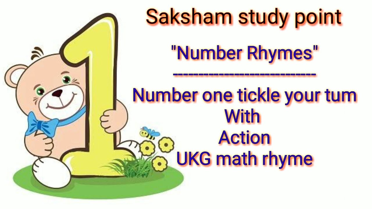 Number one tickle your Tum/Number two just say boo/Number rhymes with ...