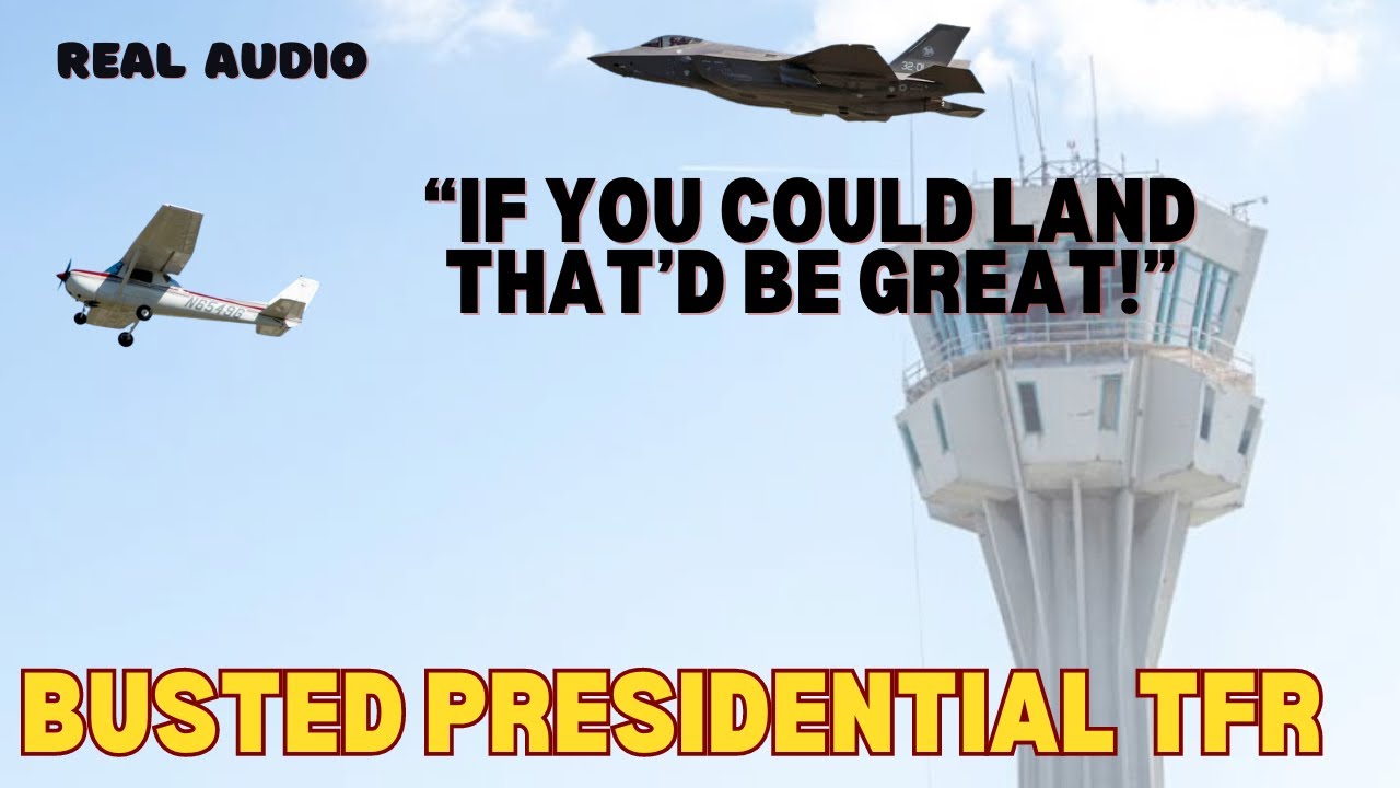 Plane intercepted by F-35 for violating TFR #atc #aviation - YouTube