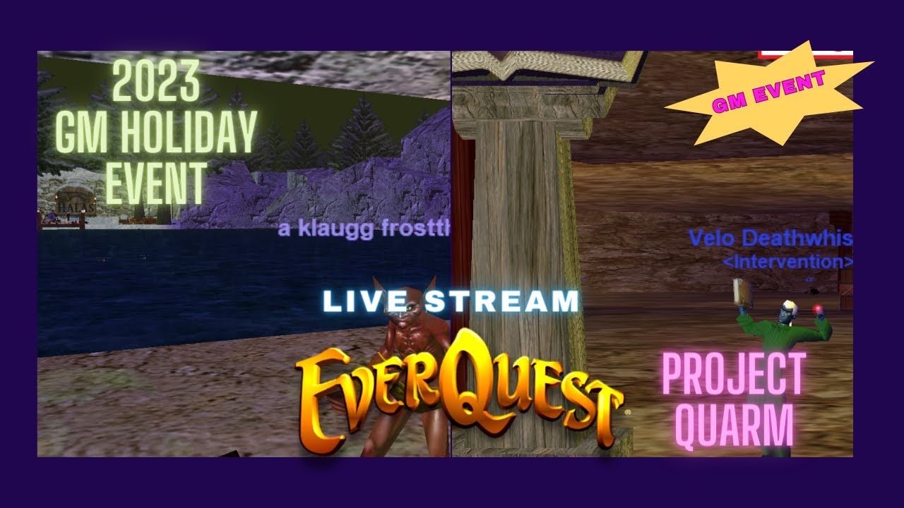 🔴LIVE Everquest Project Quarm Gameplay - 35 Necro - Holiday GM Event - YouTube