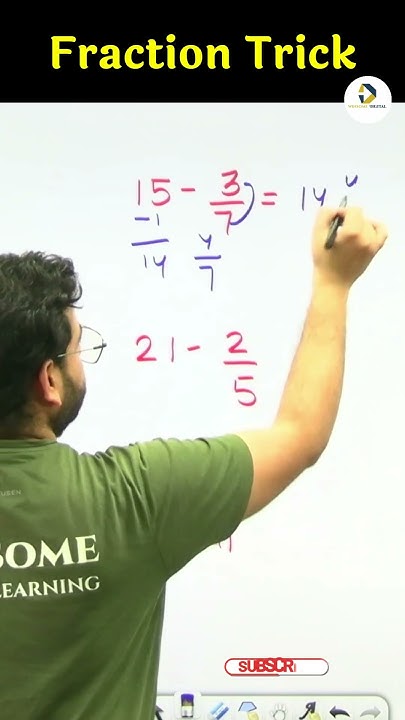 Fraction Trick in Maths | Easy Shortcut for Fractions #maths #mathsshorts #mathstricks #fraction ...