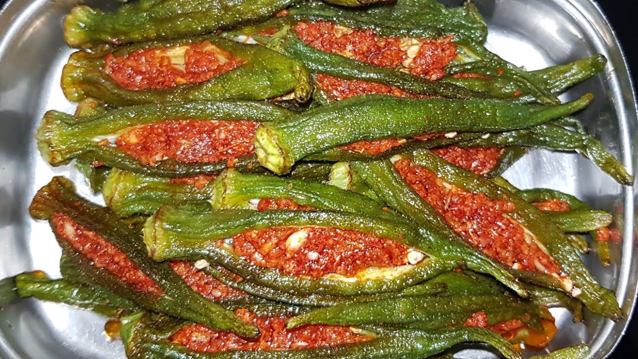 బెండ కాయ వెల్లులి కారం | Ladies finger fry with garlic - YouTube