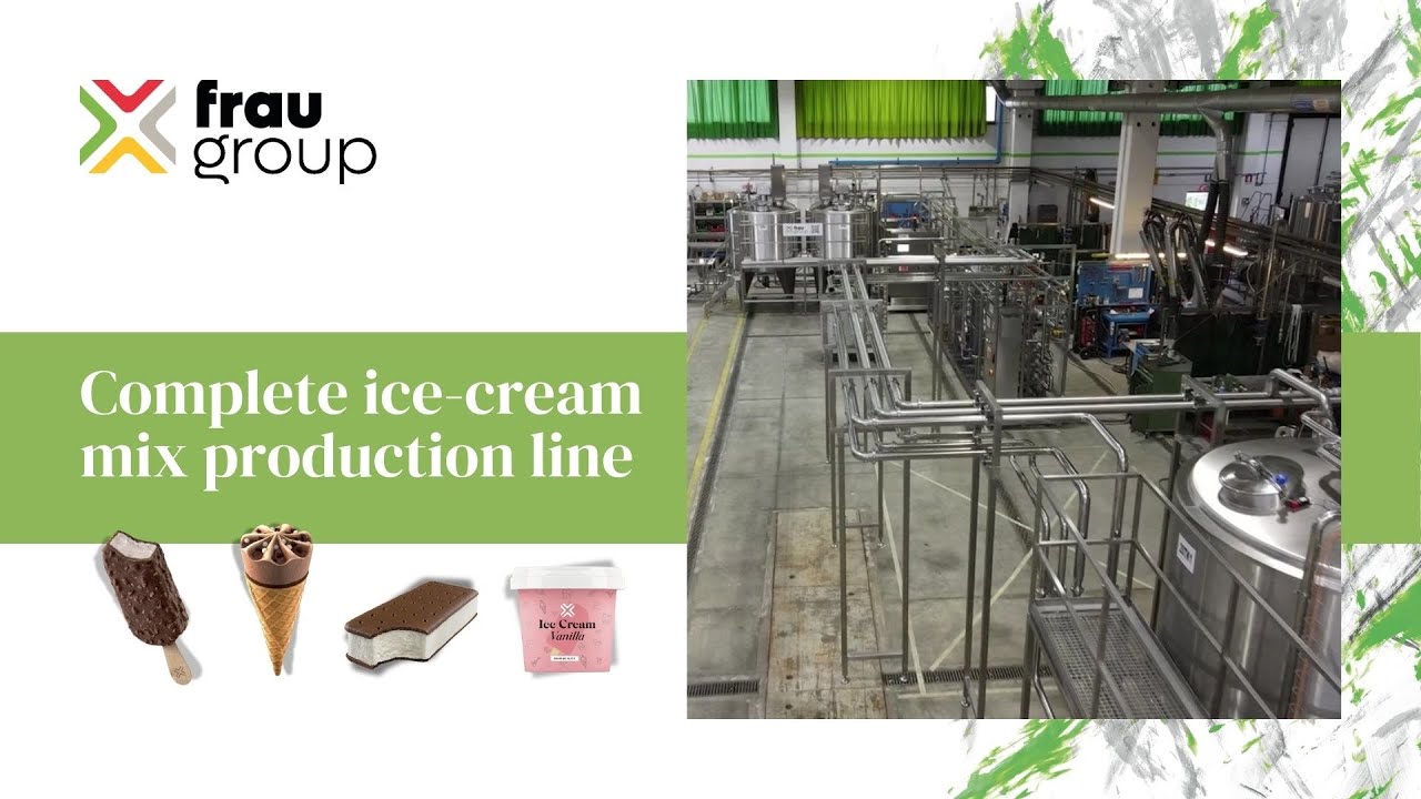 Complete automatic ice cream production line - Fraugroup - YouTube