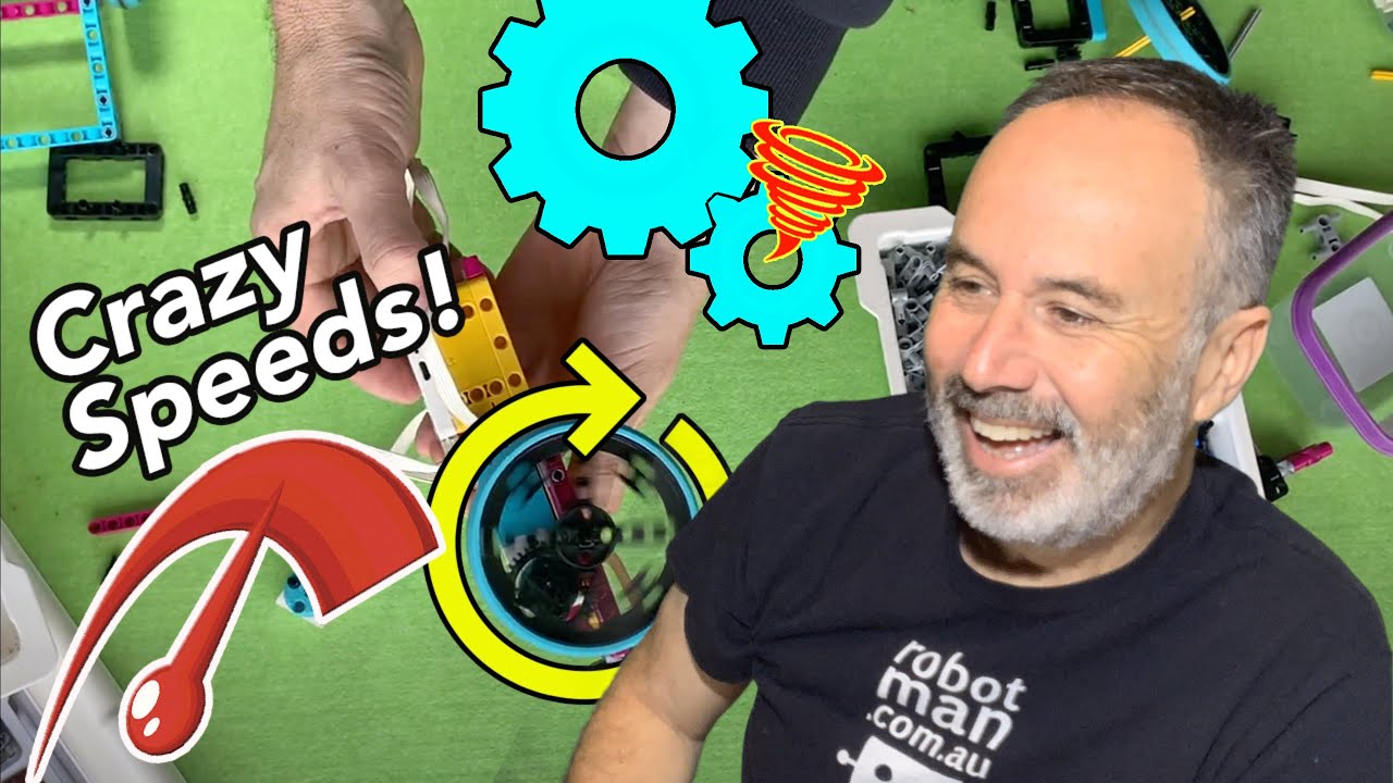 Crazy fast! Using cogs/gear ratio to increase speed of wheels for Lego ...