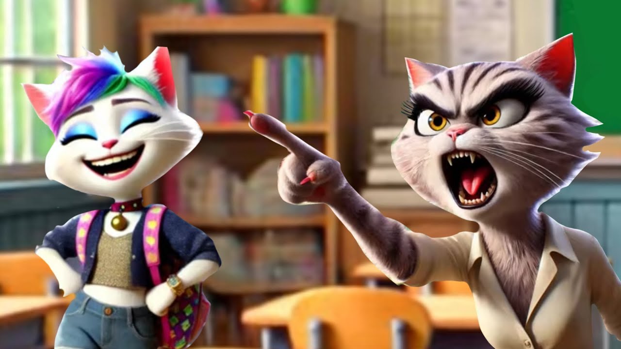 Evil Witch Teacher encounters an unruly Cat students👩‍🏫 - YouTube