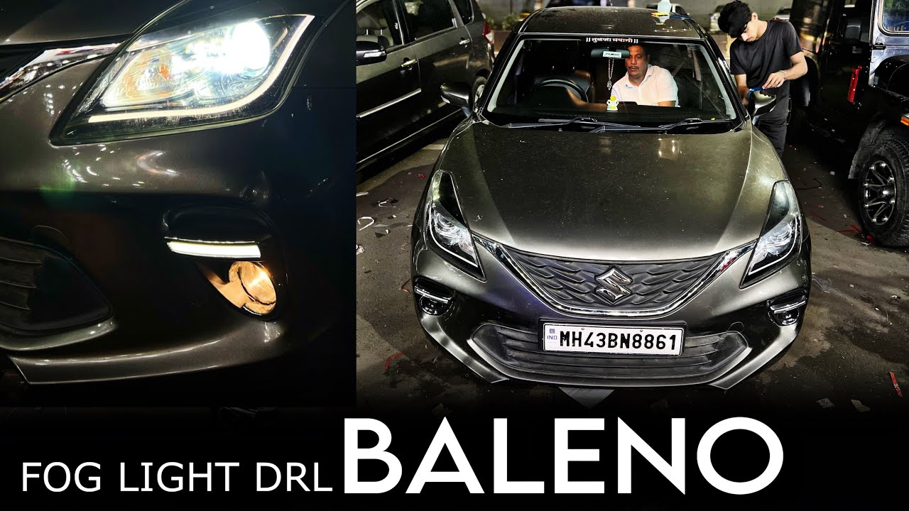BALENO// FOG LIGHT DRL// INSTALLATION 👍 AT A2Z CAR ACCESSORIES // 📞 ...