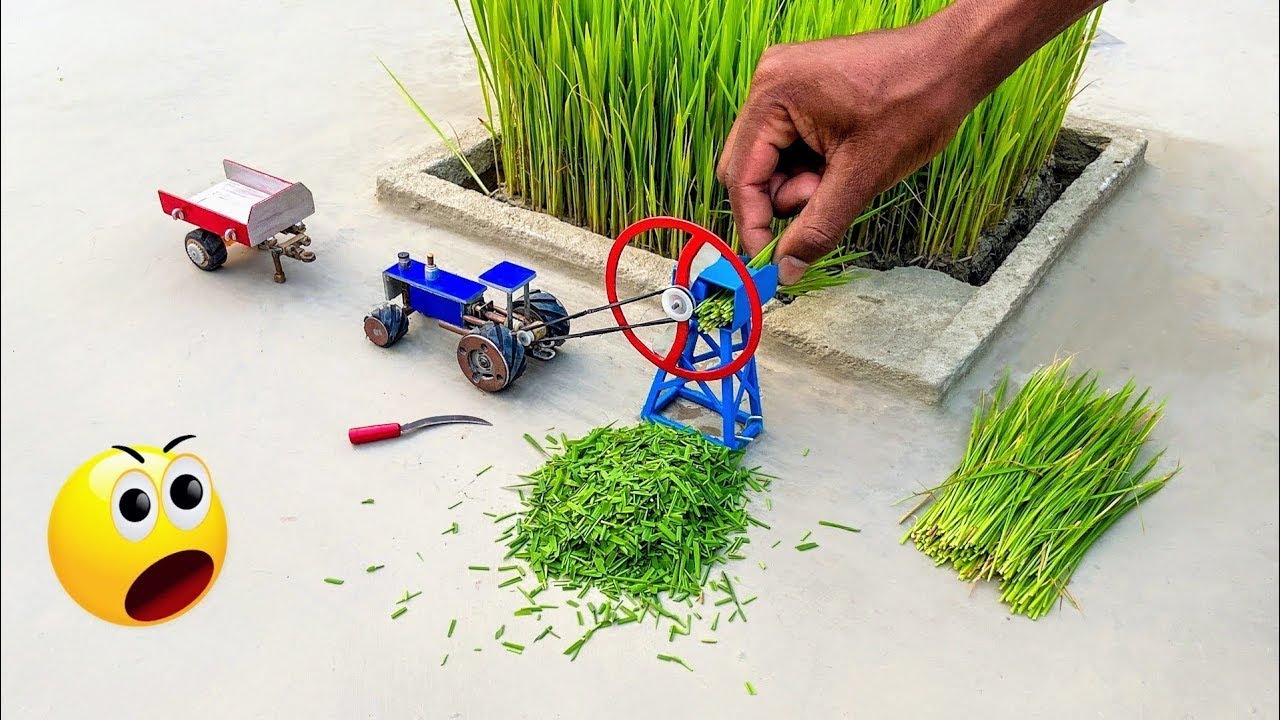 diy tractor chaff cutter machine science project part 34 | Vill Crafts ...