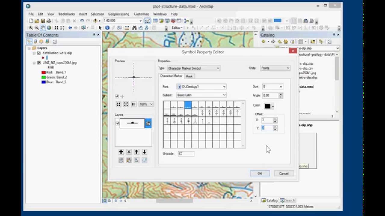 Plot structural geology data using ArcGIS (part 2) - YouTube