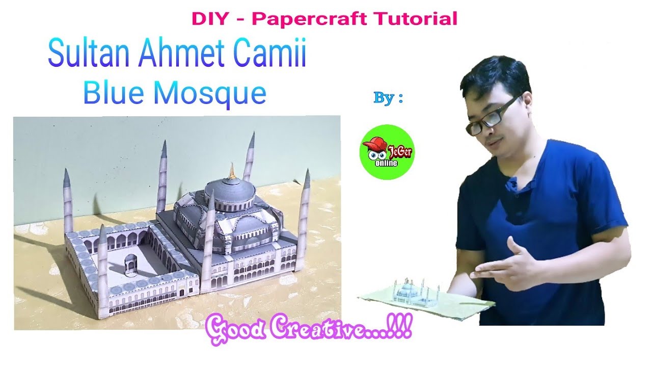 DIY - Sultan Ahmet Camii Blue Mosque (papercraft) || DIY - Papercraft ...