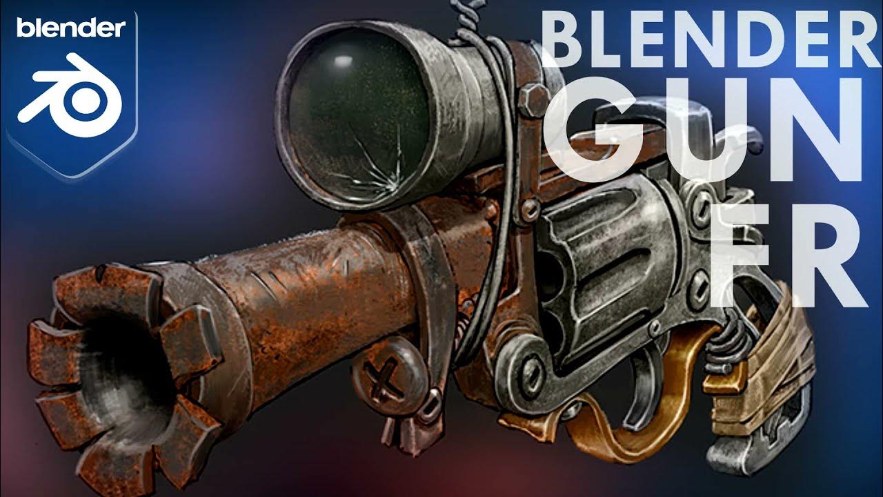 Modelling A Gun In Blender | Beginner Tutorial fr - YouTube