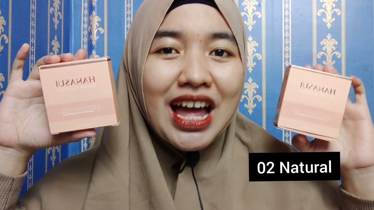 Hanasui Serum Cushion Shade 01 Light VS 02 Natural - YouTube