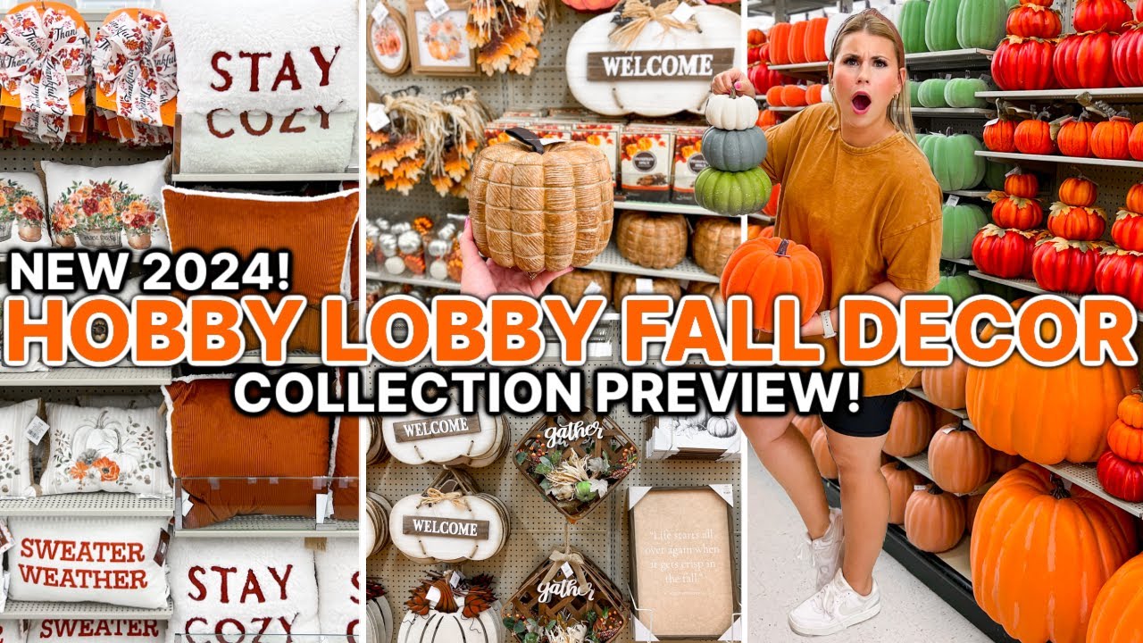 NEW 2024 HOBBY LOBBY FALL DECOR *SNEAK PEEK* 🎃 | NEW Fall Decorations ...