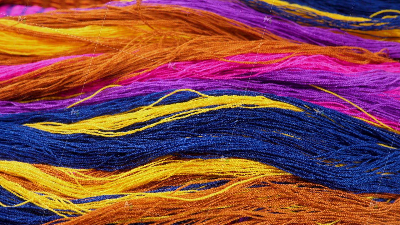 Multicolor sewing threads background - YouTube