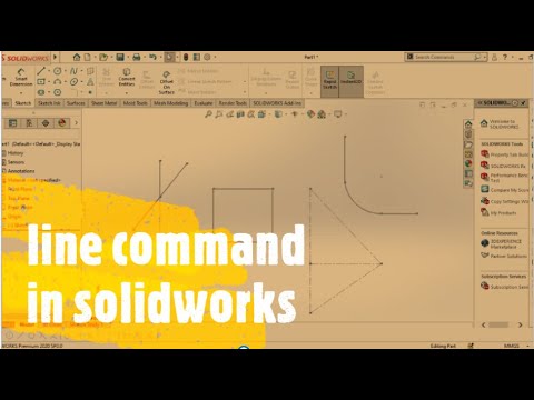 What is line command and their types in solidworks?#line #command # ...