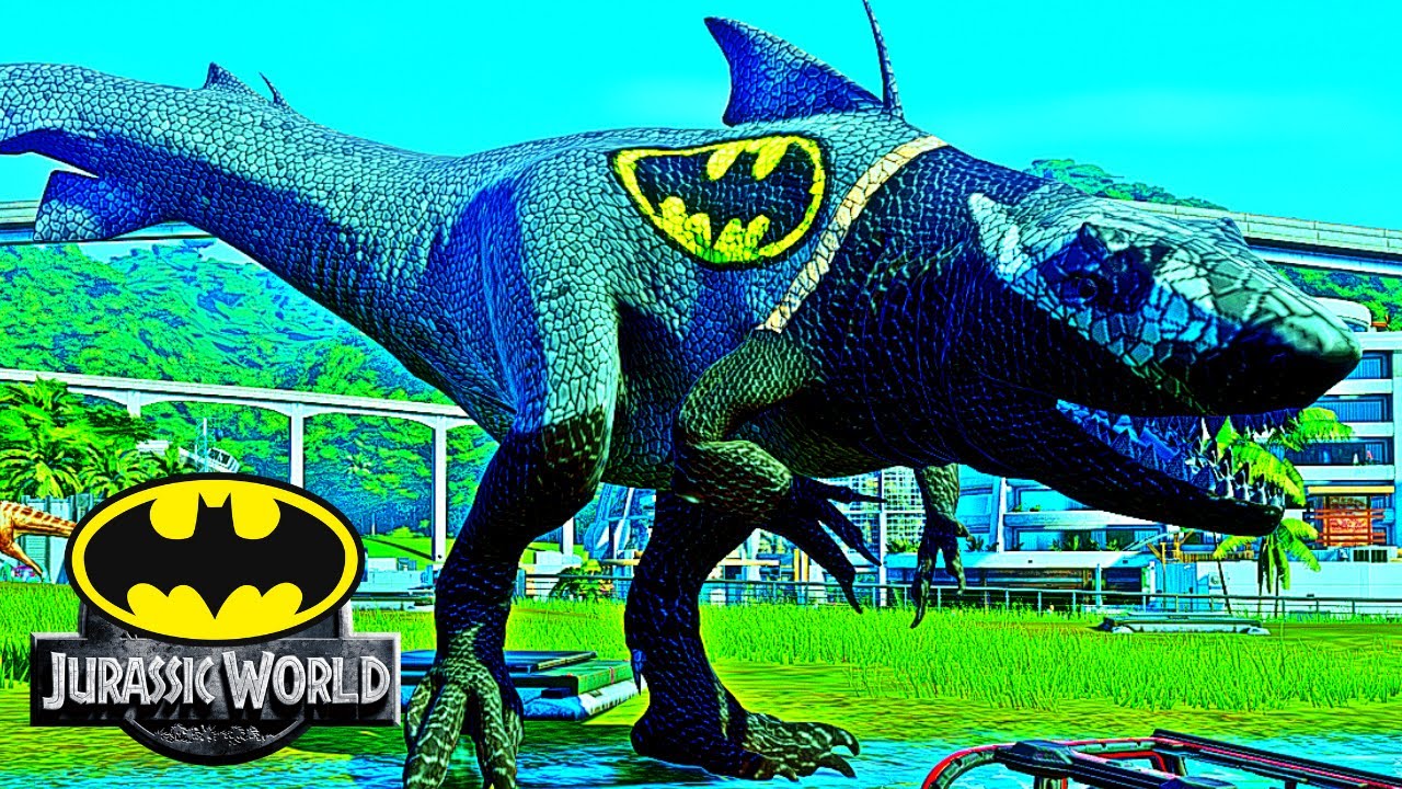 Armored BATMAN Dinosaurs in Jurassic World Arkham ! Batman Megalodon ...