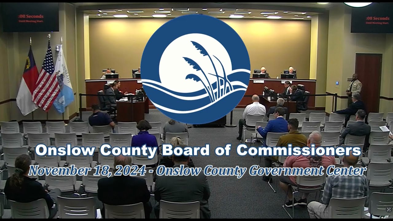 Onslow County Board of Commissioners' Special Meeting - YouTube