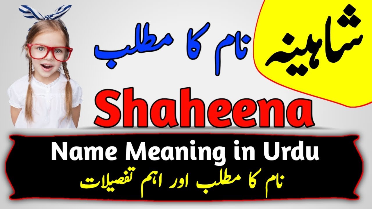 Shaheena Name Meaning in Urdu & Hindi | Shaheena Naam Ka Matlab Kya ...