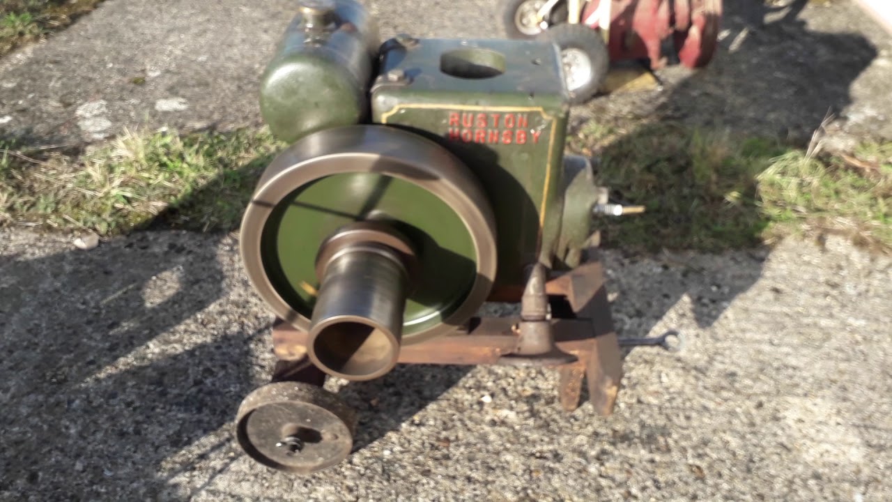 Ruston Hornsby 1.5hp PB petrol stationary engine with Villiers flywheel ...
