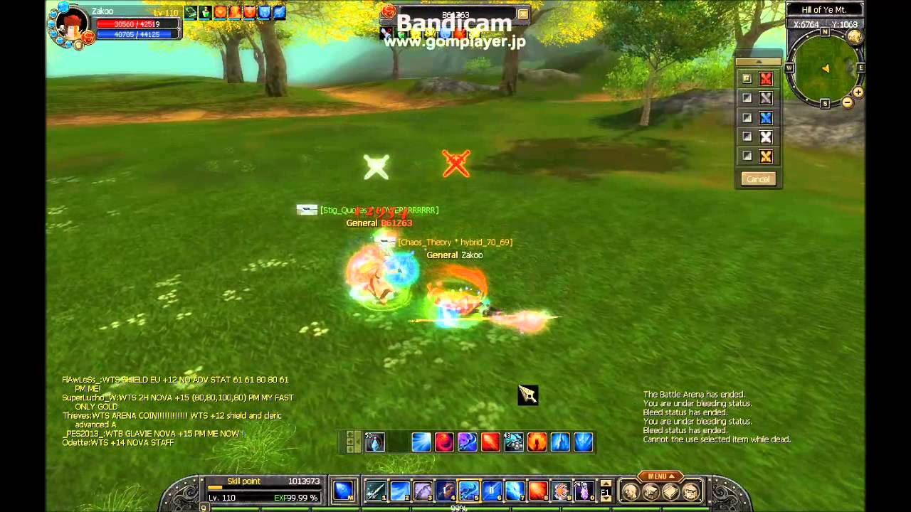 [sro 110 pvp] sword/shield vs. hybrid spear - YouTube