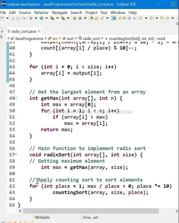 Radix Sort In Java ||#shorts #ytshorts #youtubeshorts #javapattern #utsavdabhi #starpattern # ...