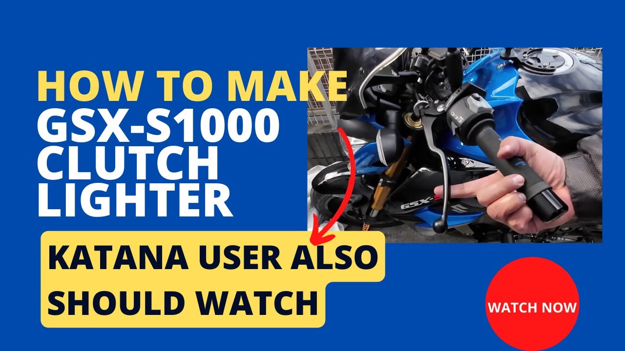 #27 How to lighten GSX-S1000 Clutch | Suzuki Katana also can try - YouTube