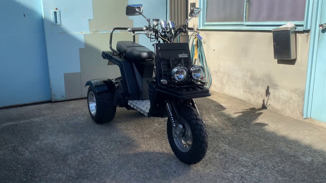 ジャイロX フルカスタム マロッシ エンジン始動 HONDA GYRO X custom - YouTube