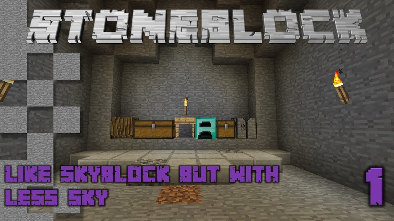 StoneBlock - 1 - Like Skyblock But With Less Sky - YouTube