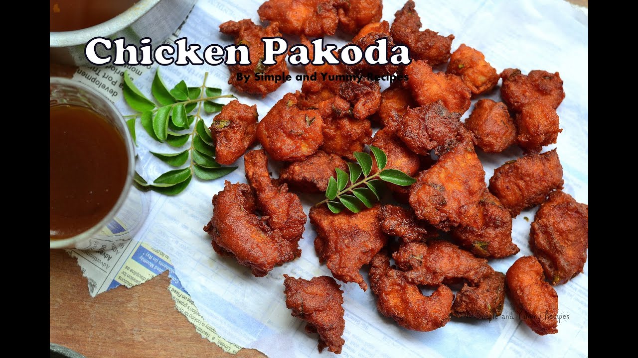 Chicken Pakoda | Crispy Chicken Pakora | Easy Snack with Chicken ...