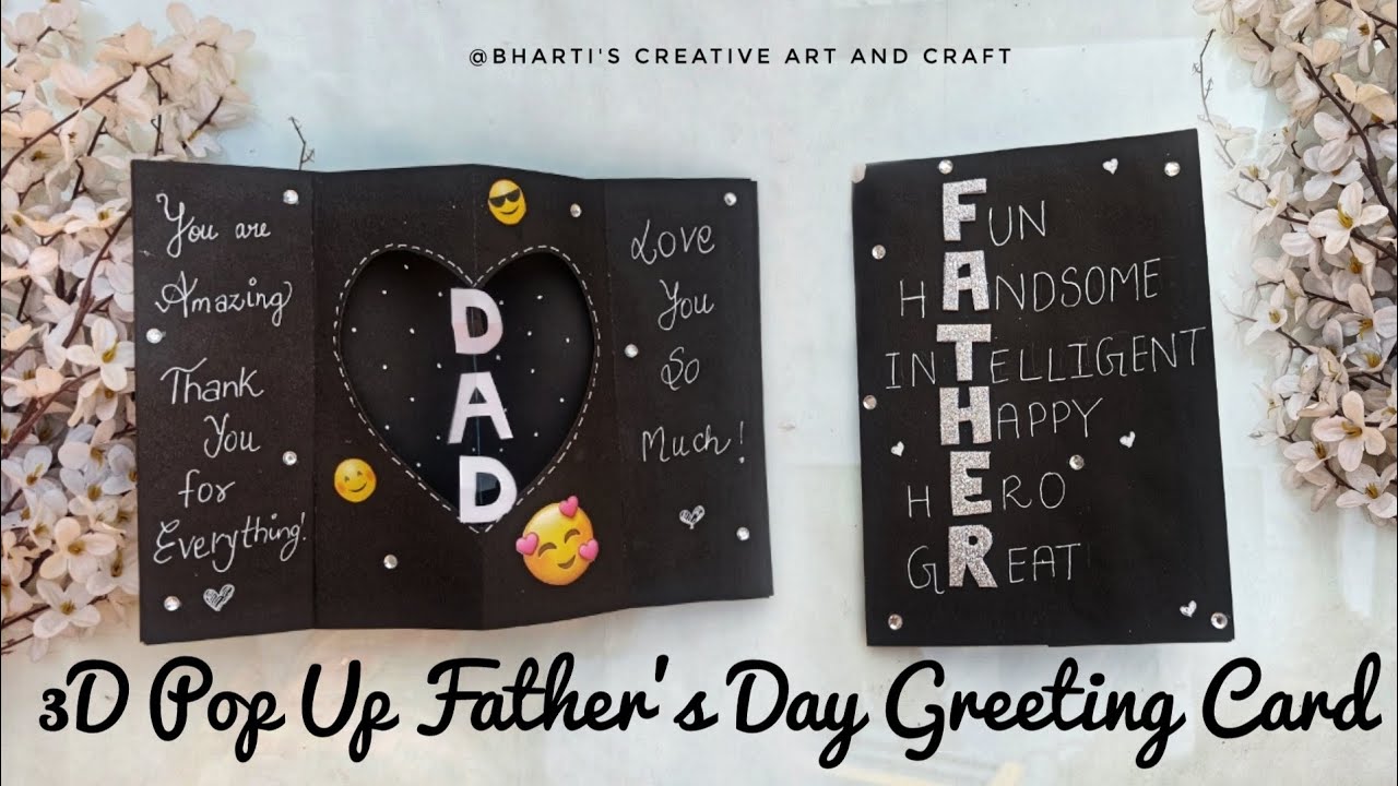 3D Pop Up Father's Day Greeting Card/ DIY Father's Day Gift Idea 2023 ...