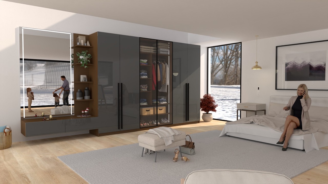 Luxurious Wardrobe- Architectural Design - SketchUp - YouTube