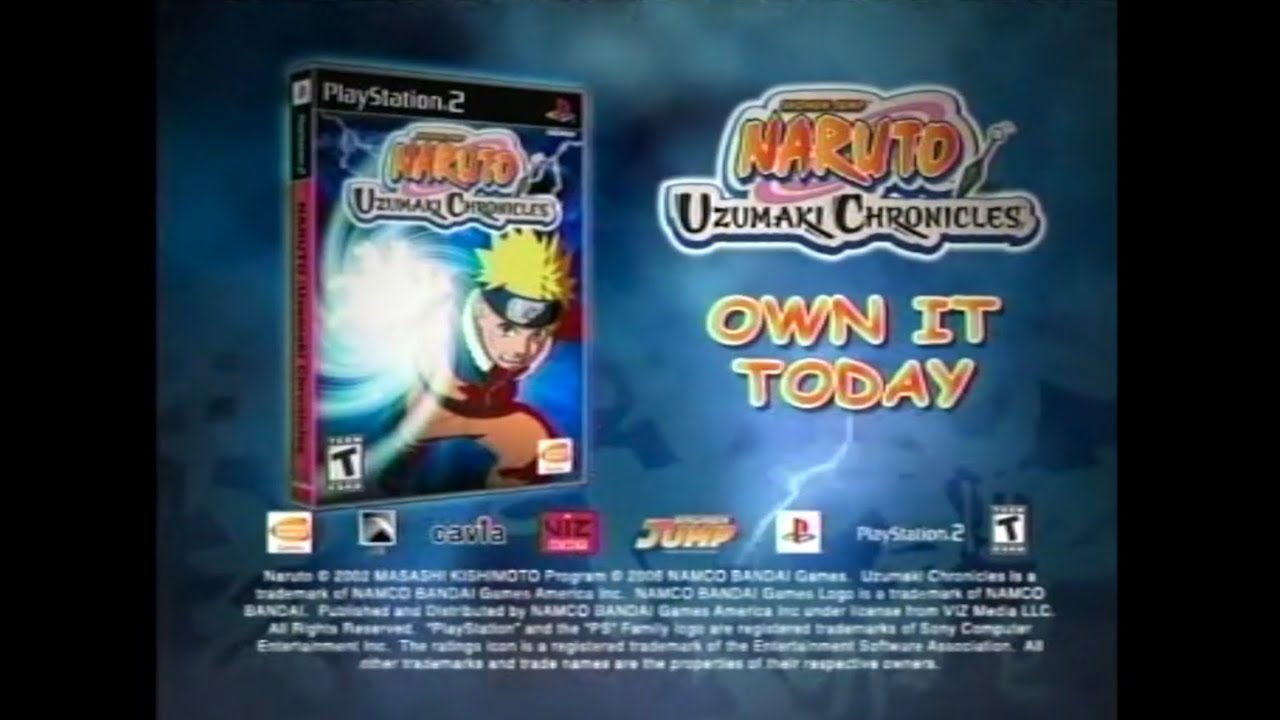 "Naruto: Uzumaki Chronicles" for Sony PlayStation 2 commercial (2006 ...