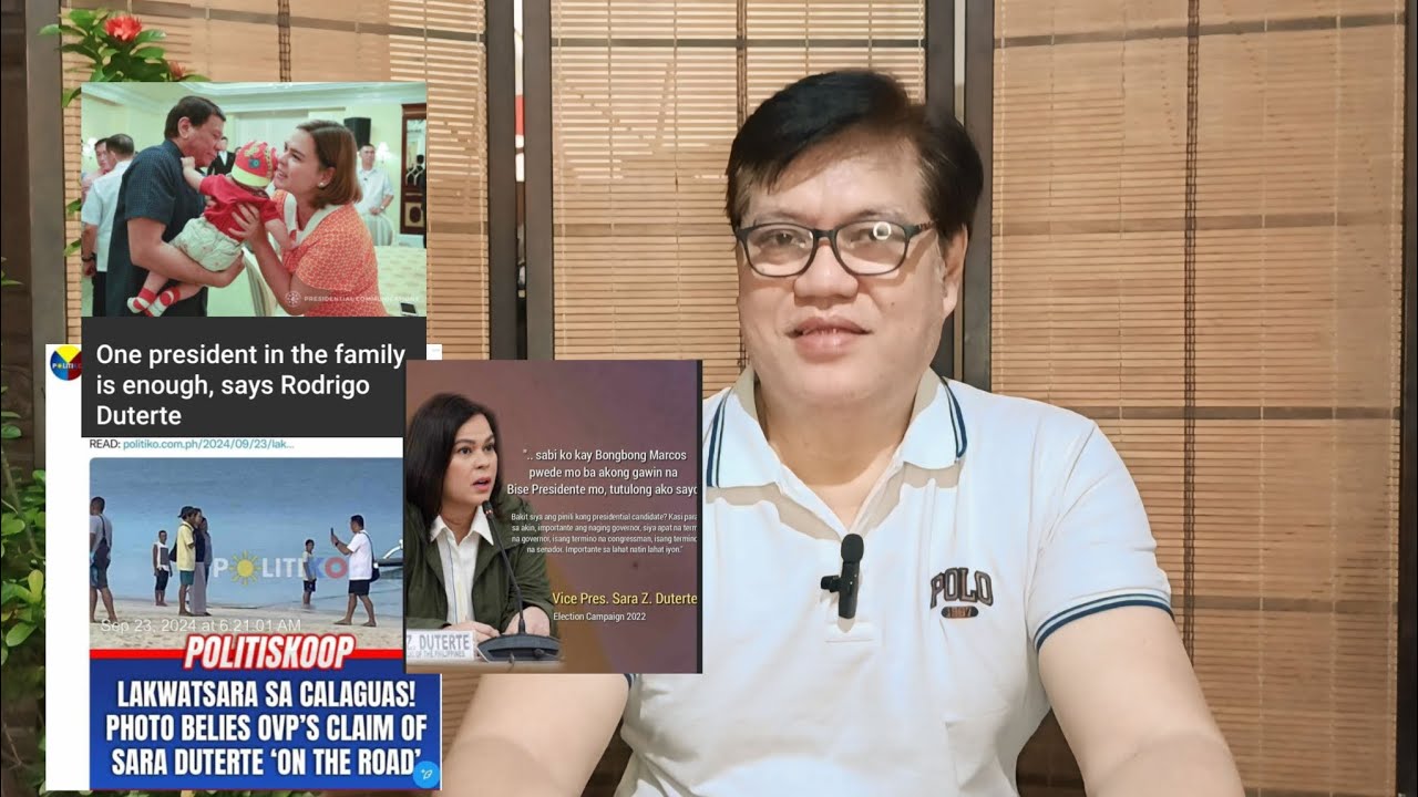 SARA DUTERTE WILL NEVER BE PRESIDENT! "TAMA NA ANG ISANG PRESIDENTE SA ...