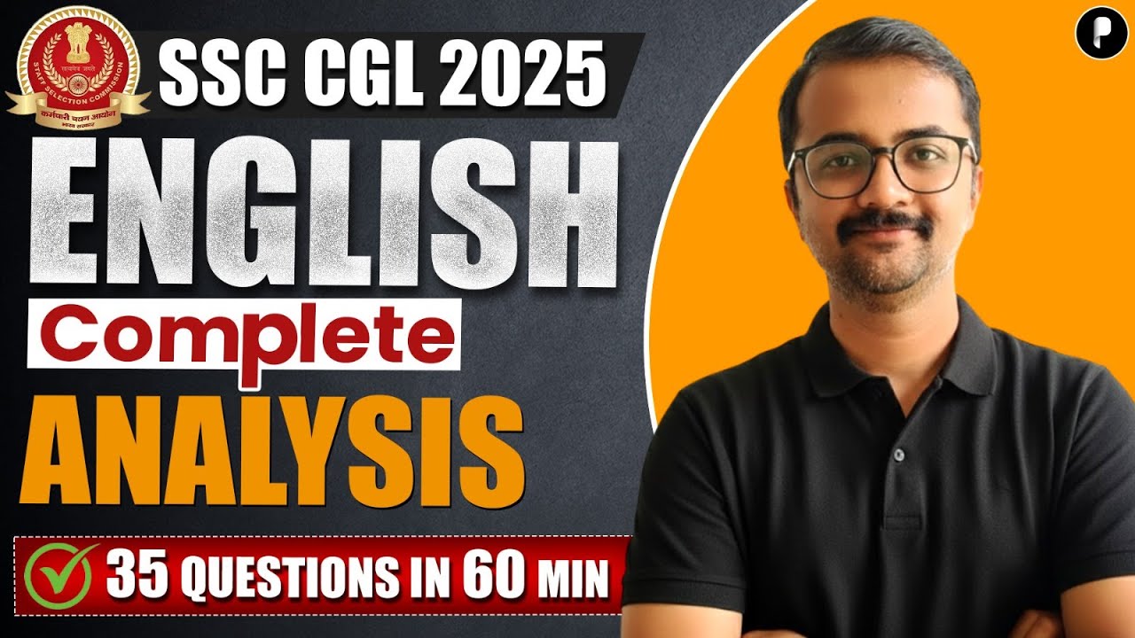 SSC CGL 2025 English Complete Analysis | Target 35 Questions in 60 ...