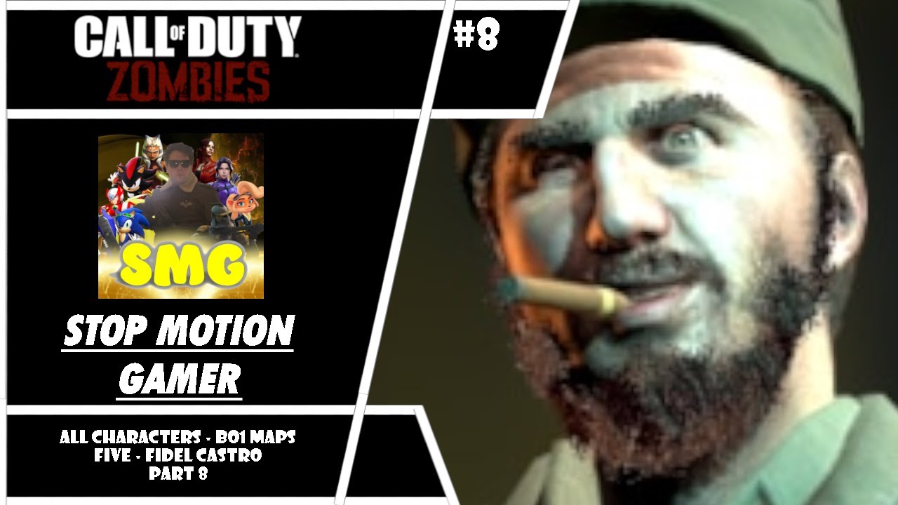 Cod - Zombies - All Characters - #8 - Five - Fidel Castro - YouTube