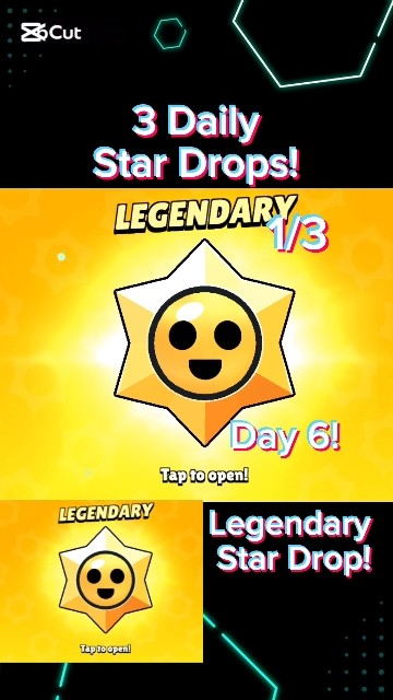 3 Daily Star Drops!Day 6!Legendary Star Drop! #brawlstars #opening # ...