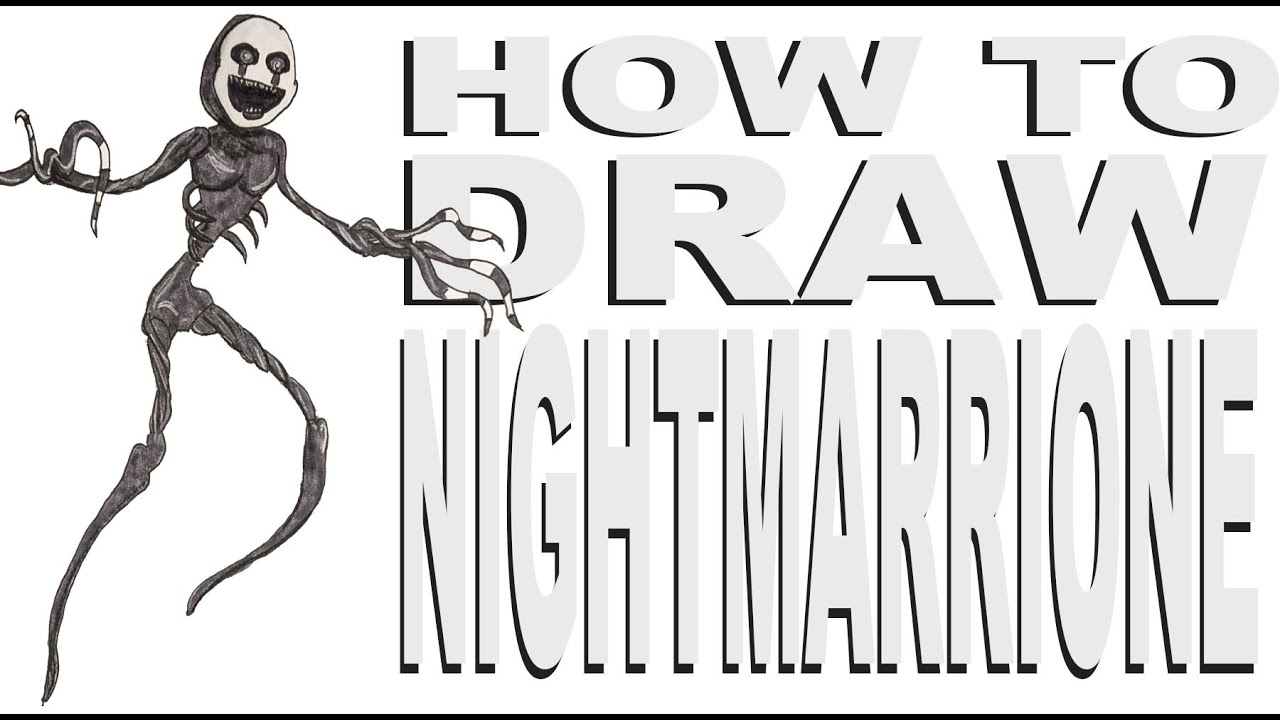How to draw Nightmarrione (FNaF) - YouTube