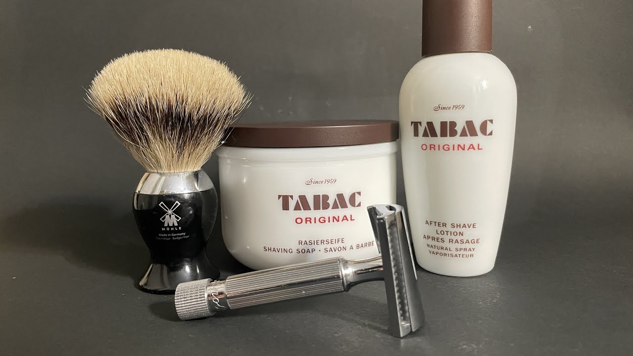 💈Apollo Slant💈Tabac Shaving Soap & ASL💈Mühle Brush - YouTube