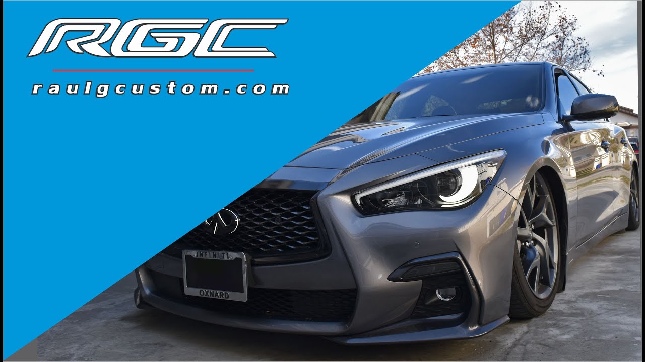 Infiniti Q50 Custom Headlights - YouTube