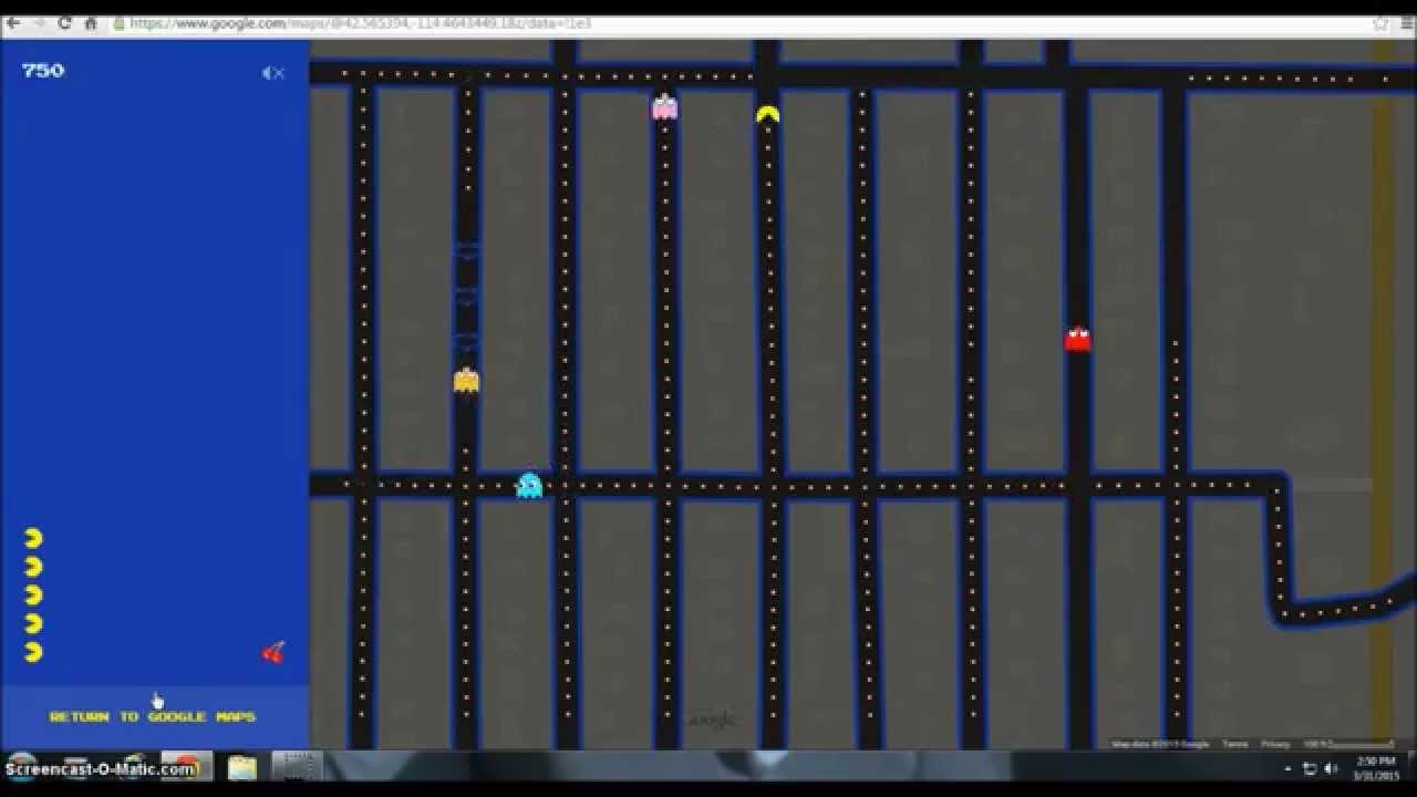 How To Play Pac-Man On Google Maps - YouTube