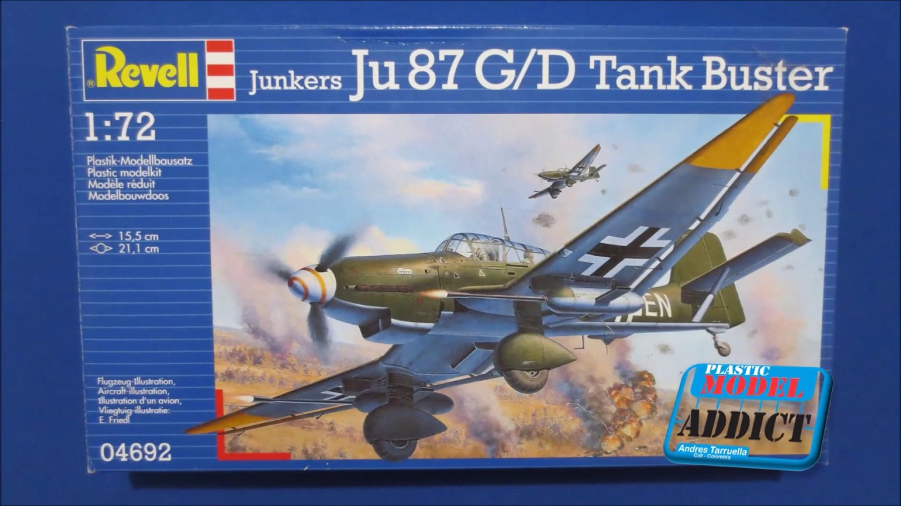 Revell Junkers Ju 87 G D Tank Buster 1:72 - YouTube