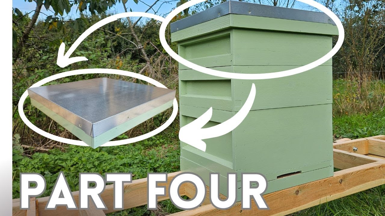 Build A National Beehive From Scratch - Part 4 - Roof & Painting - YouTube