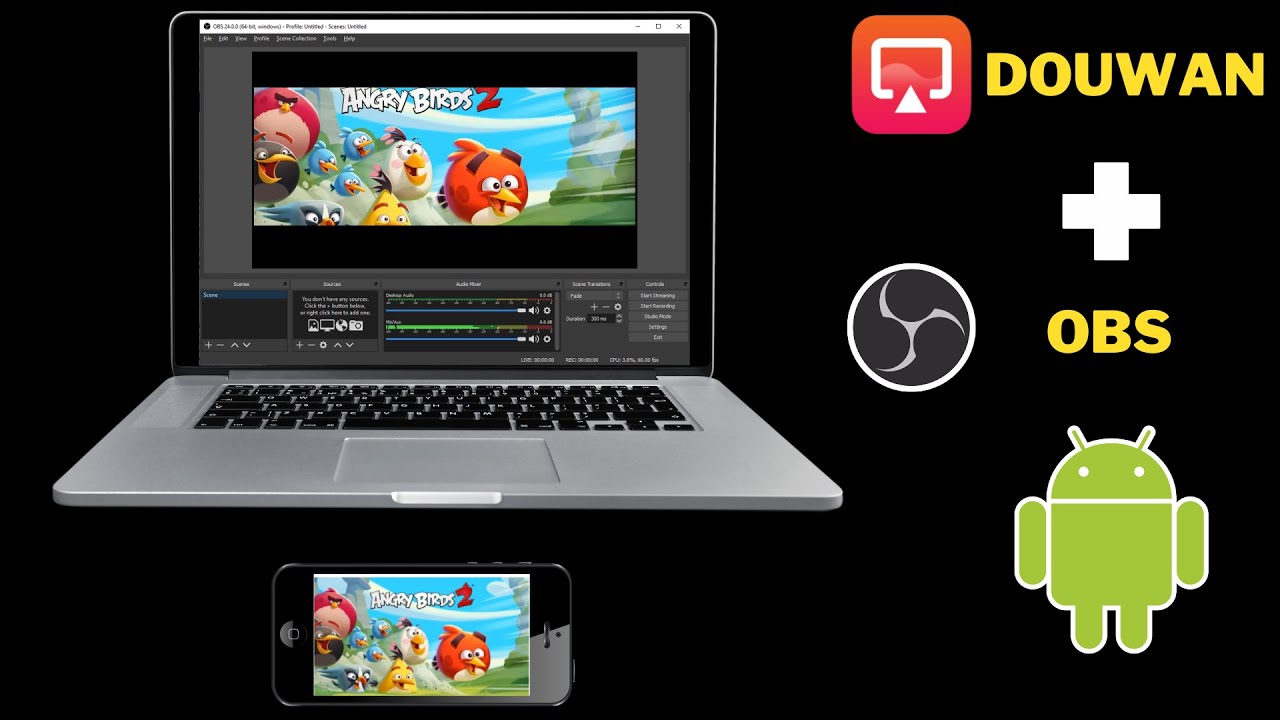 OBS مع Douwan أستعمال برنامج - YouTube