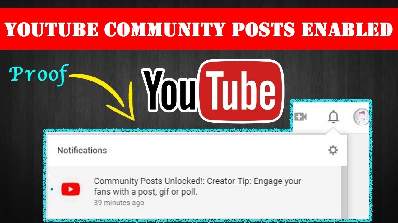 YouTube Community Posts Enabled for my Channel! - YouTube