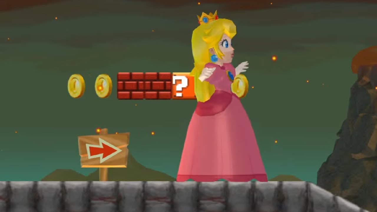 Giant New Super Mario Bros. Wii Peach - Walkthrough - #16 - YouTube